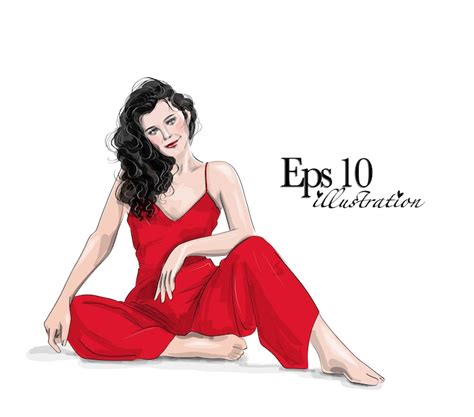 예쁜여자그림 벡터 Freepik에서 무료 고품질 벡터를 다운로드하세요 Freepik