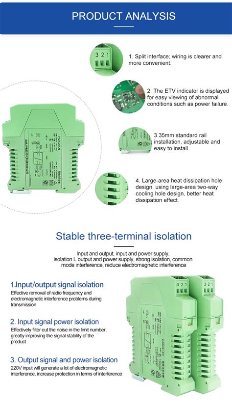 K Type Thermocouple RTD Signal Converter Ma DC Transmitter