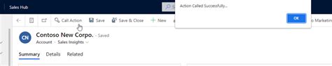 Call Custom Action From Javascript And Run Plugin For Custom Message In Dynamics 365 Or Power