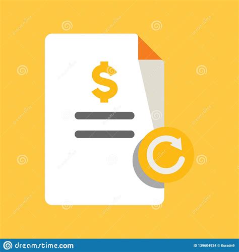 Business Banking And Finance Icon Folded File Document With Reload