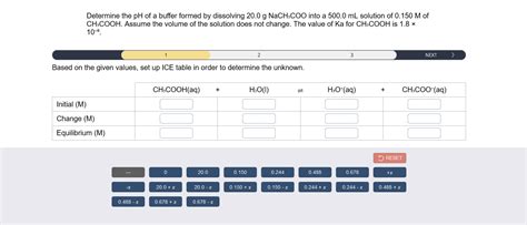 solved determine the ph of a buffer formed by dissolving