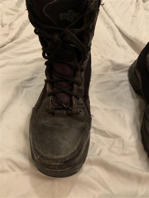 Interceptor Men Shoes Black 7 12 Leather And Man Made Gem