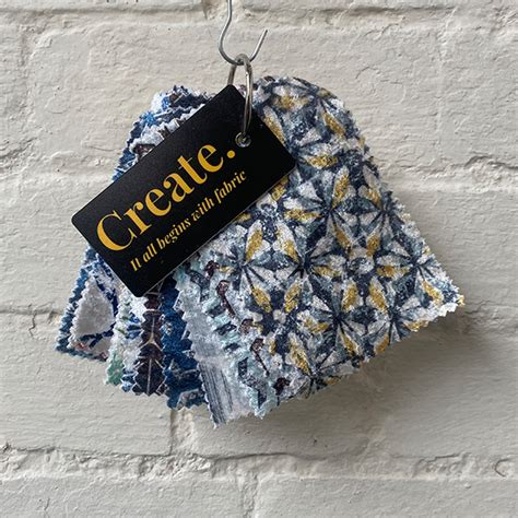 Glamour Geometric Fabric Sample Ring Create Fabrics