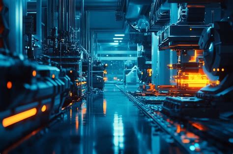 Aidriven Manufacturing Efficiency Premium Ai Generated Image