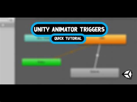 How To Use Animator Triggers In Unity 3D Quick Tutorial - YouTube