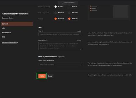 How To Generate Api Documentation Using Postman Geeksforgeeks