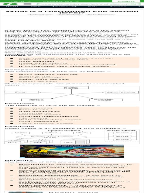 Unit 2 What Is A Distributed File System Dfs Pdf Computer File