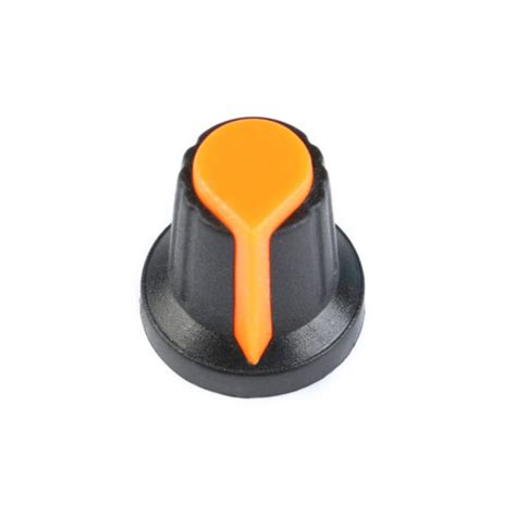 Potentiometer Knob Plastik 6mm Orange Markering Ardustore Dk