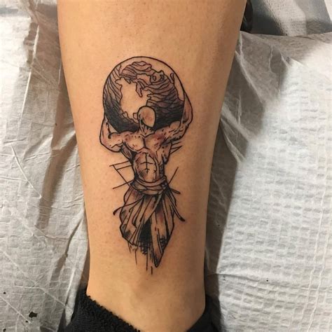 Rising Dragon Tattoos NYC Cool Version Of Atlas Holding The World By