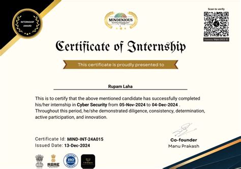 Mindenious On Linkedin Congratulations Rupam Laha On Completing Your