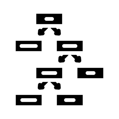 Decision Tree Algorithm Glyph Icon Vector Illustration 41280366 Vector