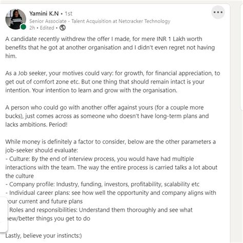 Yamini Kn Posted On Linkedin