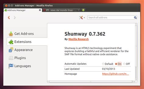 mozilla shumway il plugin open per flash player potrebbe approdare di