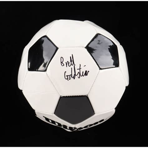 Brett Goldstein Signed Wilson Soccer Ball Schwartz Pristine Auction