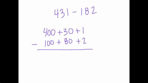 Adding And Subtracting Using The Us Algorithm Youtube