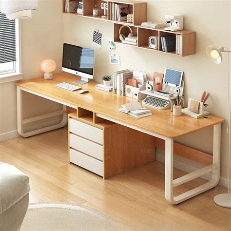 Ebern Designs Naite Rectangle Computer Desk Uk Long Computer Desk Modern Desk
