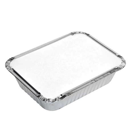 marmitex alumínio retangular com tampa wyda d6 500ml caixa com 100 unidades