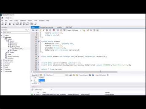 Guía para relacionar tablas en MySQL Workbench MySQL YA