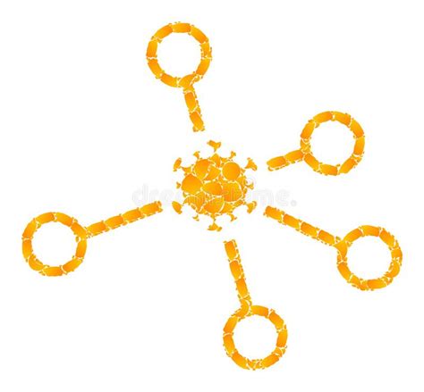 Node Links Flat Icon Illustration Stock Vector Illustration Of