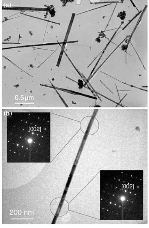 A Transmission Electron Microscopy Tem Image Of Batio 3 Nanowires Download Scientific Diagram