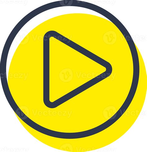 Play Icon For Media Player Button Interface Video And Audio Player