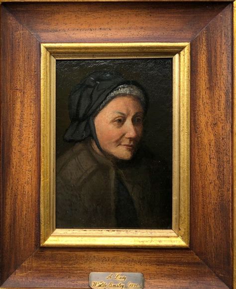 Walter Emsley Signed Original Late 19th Century English Antique Oil