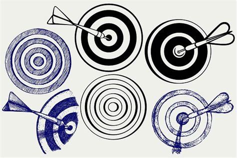 Dart On Target Dart Badge Design Icon Design