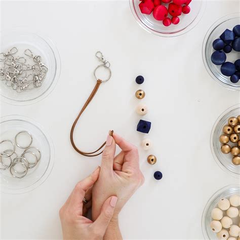 Easy Diy Wood Bead Keychains The Homes I Have Made