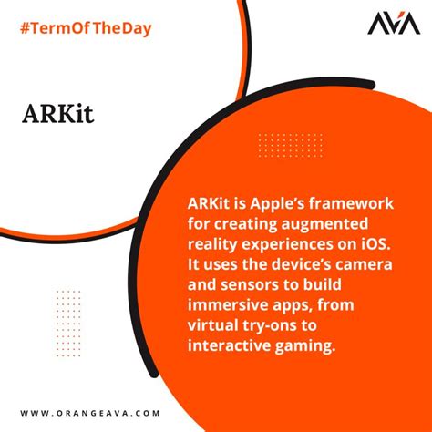 Ava® An Orange Education Label On Linkedin Termoftheday Arkit Augmentedreality