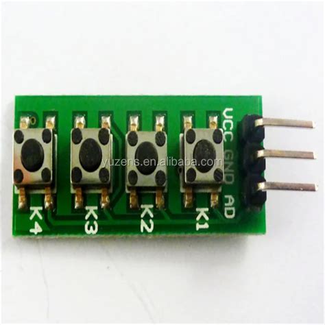 3 3v 5v Kc11b04 4 Key Buttons Ad Keypad Board Adc Port Keyboard Buy 3