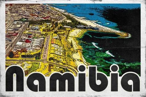 Namibia Africa Retro Poster Graphic By Poster Boutique · Creative Fabrica