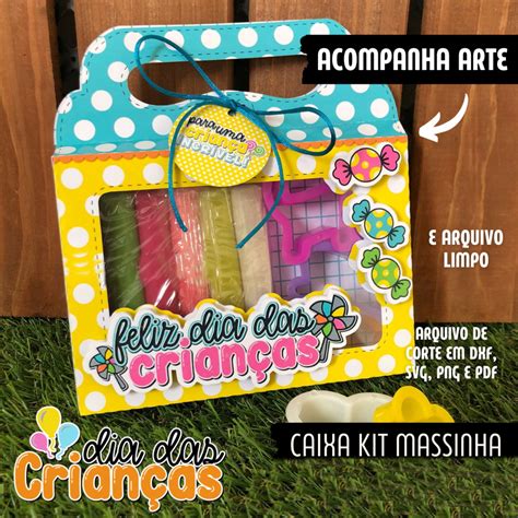 Arquivo Corte Caixa Massinha Dia Das Crianças Elo7