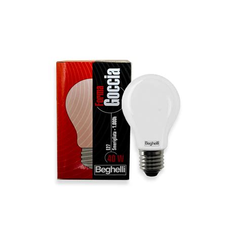 Lampadina Beghelli Goccia 40W - Hub Broker