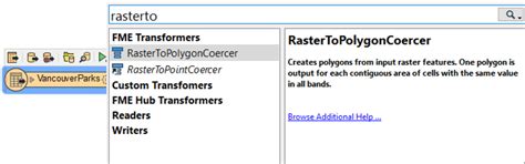 Convert From Raster To Vector FME Support Center