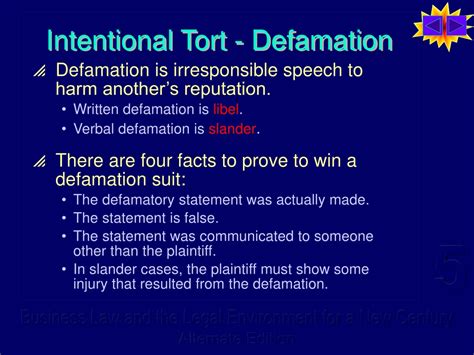 Ppt Intentional Torts And Business Torts Powerpoint Presentation