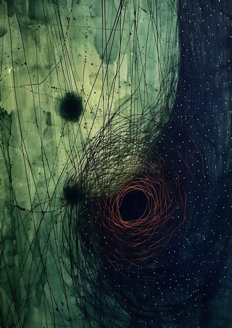 Exploring The Mysteries Of The Milky Way A Microscopic Journey Stock Illustration