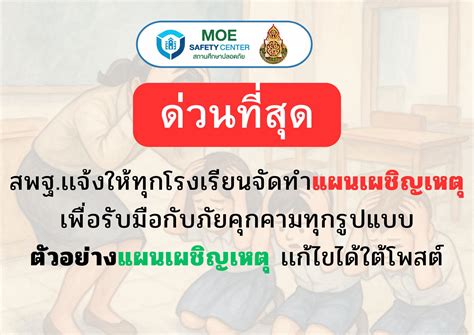 ครูคิดส์สื่อ 📘 แผนเผชิญเหตุเพื่อความปลอดภัยในสถานศึกษา Facebook