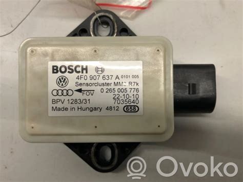 4f0907637a Audi A6 Allroad C6 Esp Acceleration Yaw Rate Sensor 18 59