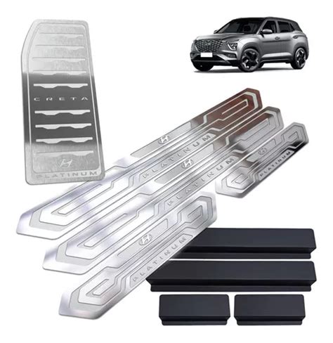 Soleiras Cromadas Creta Platinum Descanso De Pé Inox Vinil Parcelamento sem juros