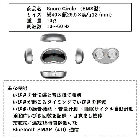 スノアサークル Ems Snore Circle｜スノアサークル日本公式サイト