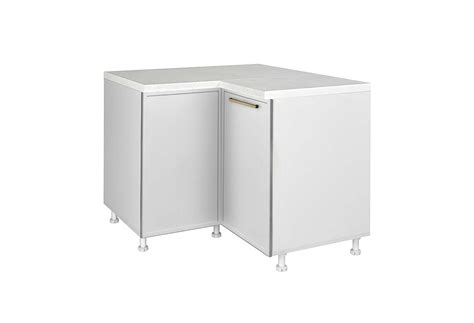 Кухненски шкаф ъглов долен Alba Du 2k бяло • Модулна кухня Alba • Мебели Монема