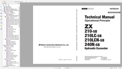 Hitachi Zaxis ZX 210LC 5B Shop Manual