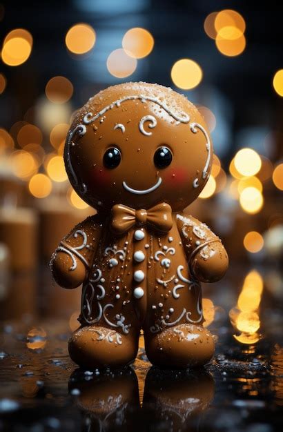 Premium Ai Image Gingerbread Cookie