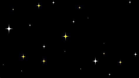 【背景透過】白と黄色のキラキラピカピカ星大・小 【フリー動画素材】 みりんの動画素材