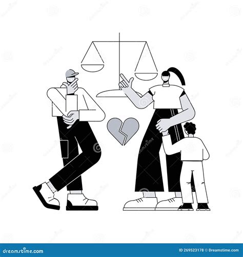 separated person abstract concept vector illustration stock vector