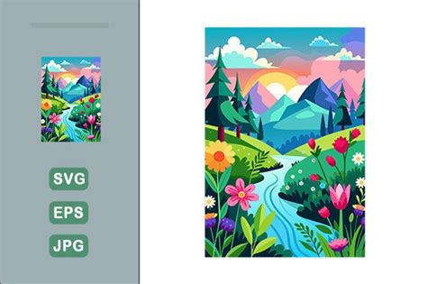 Elephant Poster Landscape Background Graphic By Wanda Design · Creative Fabrica