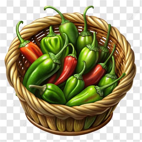 고리버들 바구니 일러스트 디자인에 있는 할라피뇨 할라피뇨 바구니 칠레 Png 일러스트 및 이미지 에 대한 무료 다운로드 Pngtree