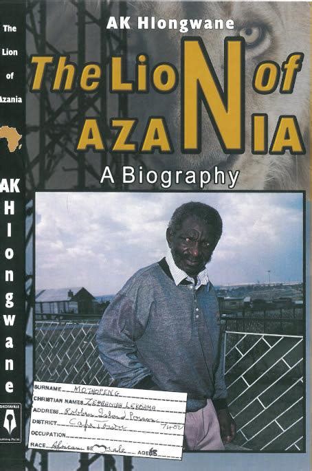 Book Launch The Lion Of Azania A Biography Of Zephania Mothopeng The Heritage Portal