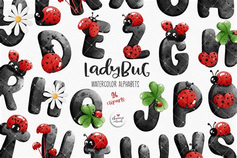 Ladybug Font Ladybug Alphabet Font Graphic By Chonnieartwork