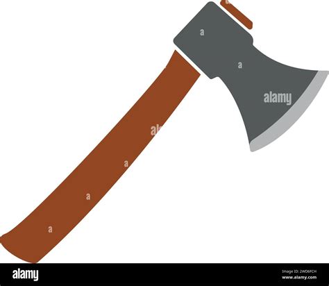 Wooden Axe Axe With Handle Vector Axe Tool Icon Stock Vector Image